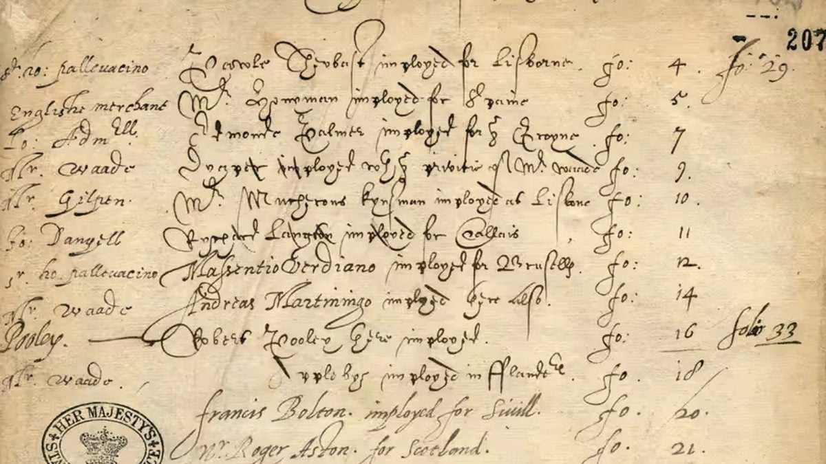 Historiador inglés descifró documento secreto de 1596 que revela red de ...